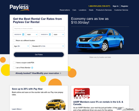 Payless Car Rental - AutoverhuurErvaringen.nl